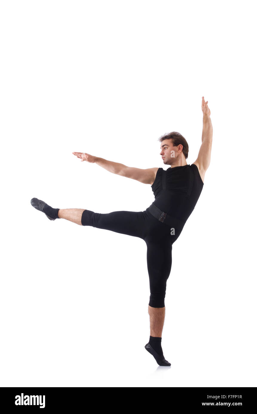 Dancer isolated on the white background Stock Photo - Alamy