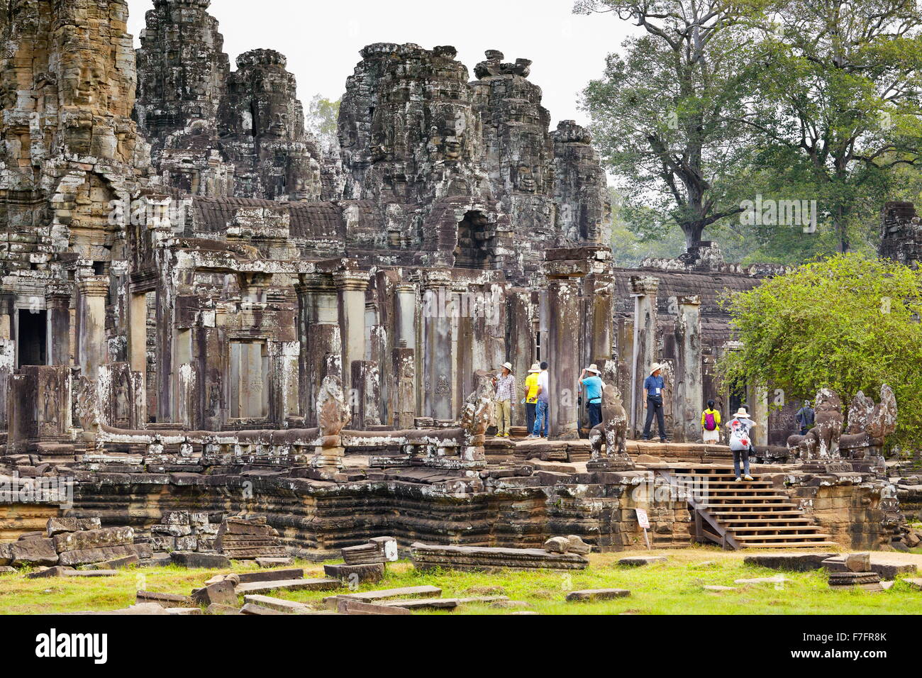Bayon Temple, Angkor Thom, Cambodia, Asia Stock Photo - Alamy