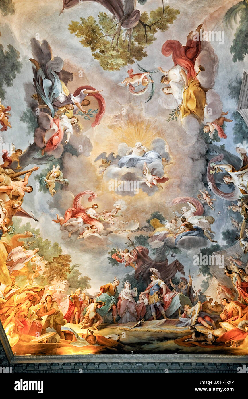 Italy Campania Caserta Royal Palace ( Reggia ) Fresco Marriage of ...