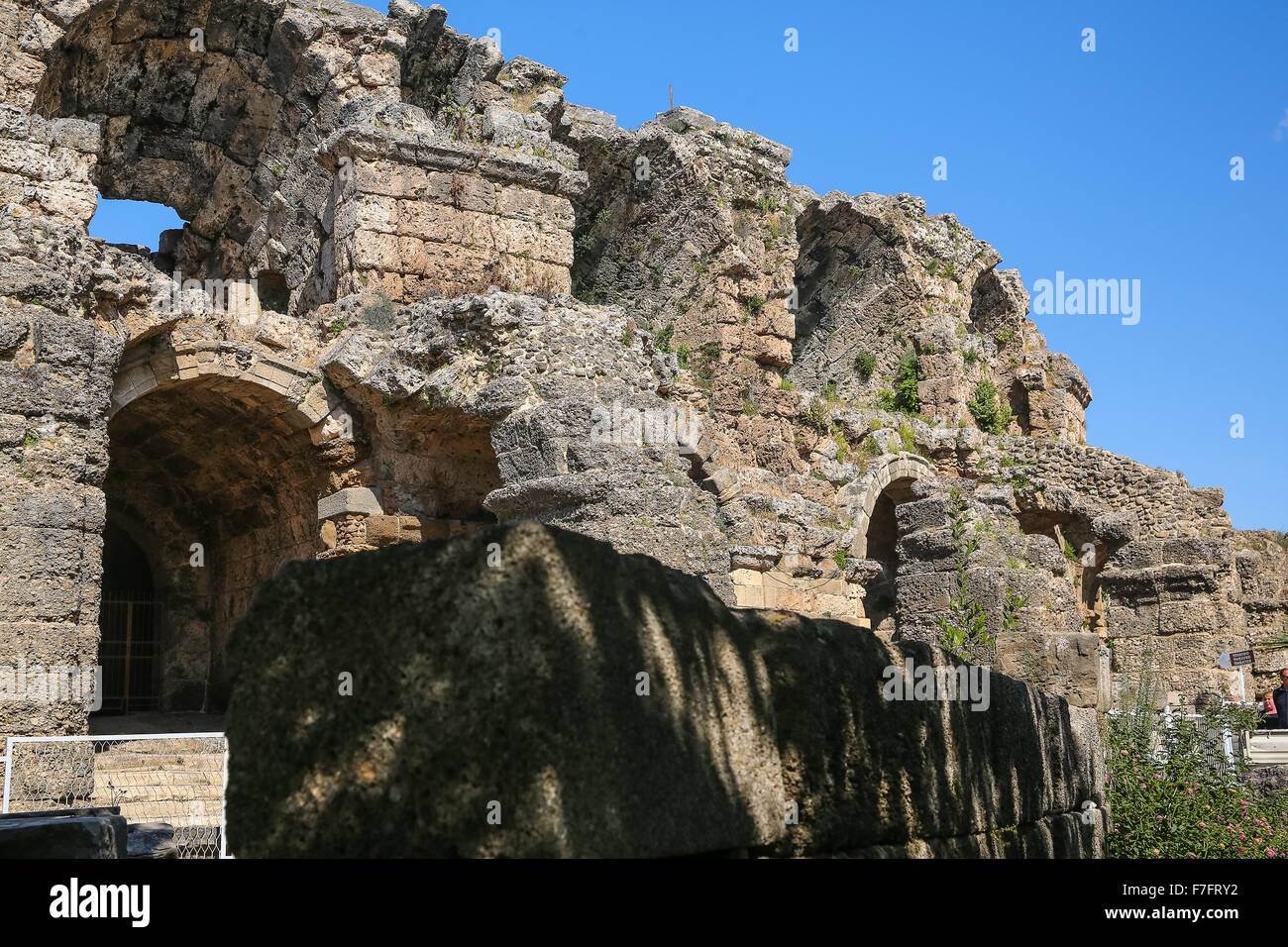 Ancient Side ruins in Turkey Kemer Antalya Stock Photo - Alamy