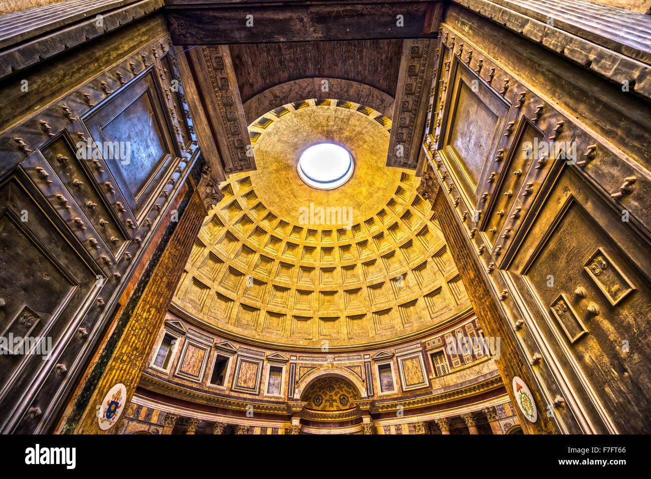 The Pantheon, inside view, Rome, Italy Stock Photo - Alamy