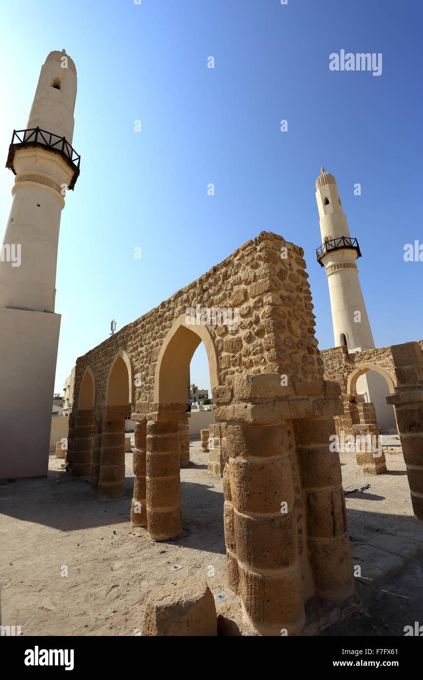 Al Khamis Mosque, the oldest mosque in the Kingdom of Bahrain Stock ...