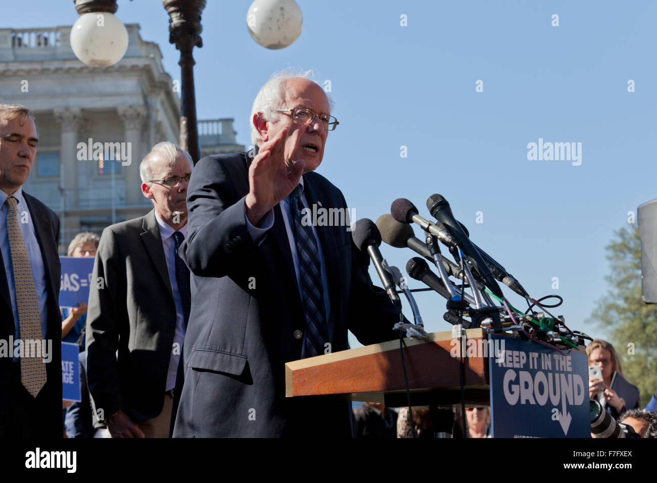 Bernie Sanders speaking at "Keep It In The Ground" rally - Washington ...