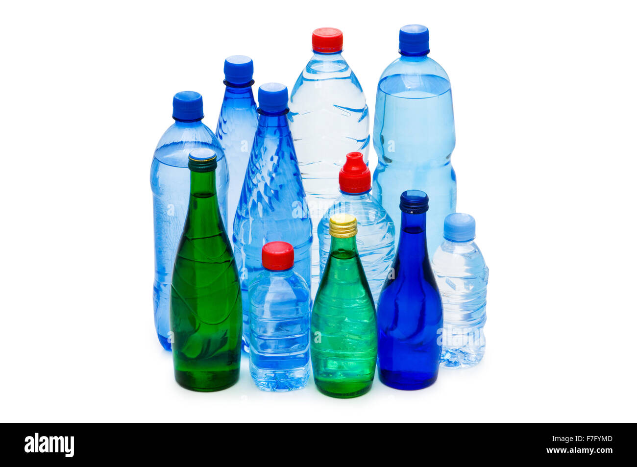 Bottles of water isolated on the white Stock Photo - Alamy Bottles of water isolated on the white Stock Photo - Alamy