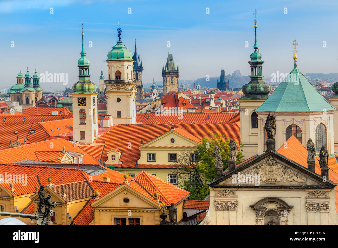 Prague Skyline. Czech Republic Stock Photo - Alamy