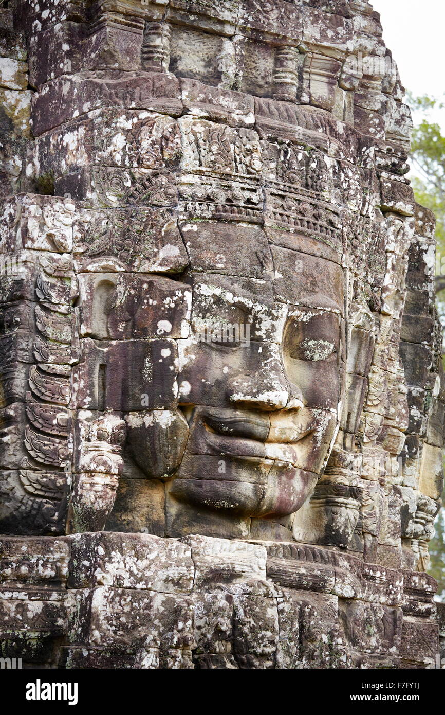 Faces of Bayon Temple, Angkor Thom, Cambodia, Asia Stock Photo - Alamy