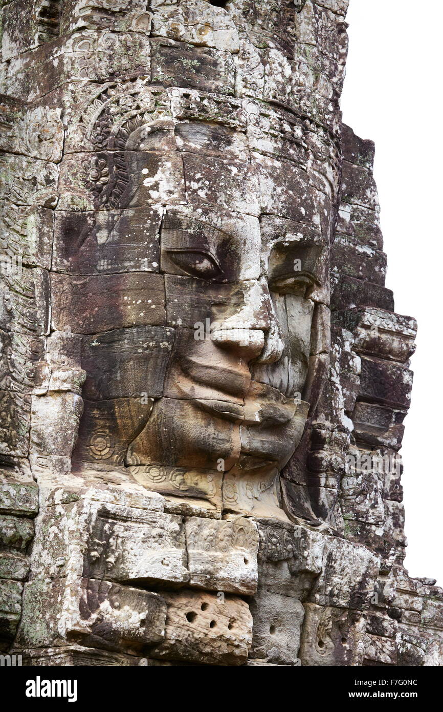 Faces of Bayon Temple, Angkor Thom, Cambodia, Asia Stock Photo - Alamy