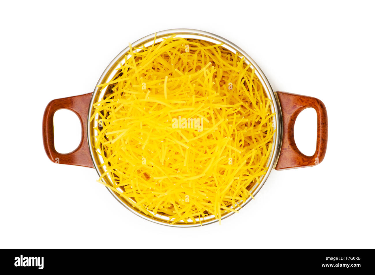Spaghetti pot isolated on the white background Stock Photo - Alamy