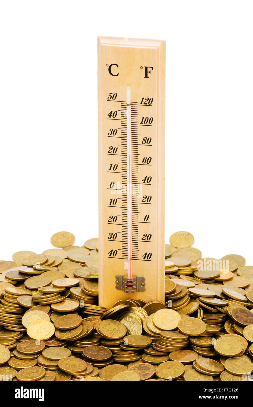 Financial concept - checking the temperature of market Stock Photo - Alamy