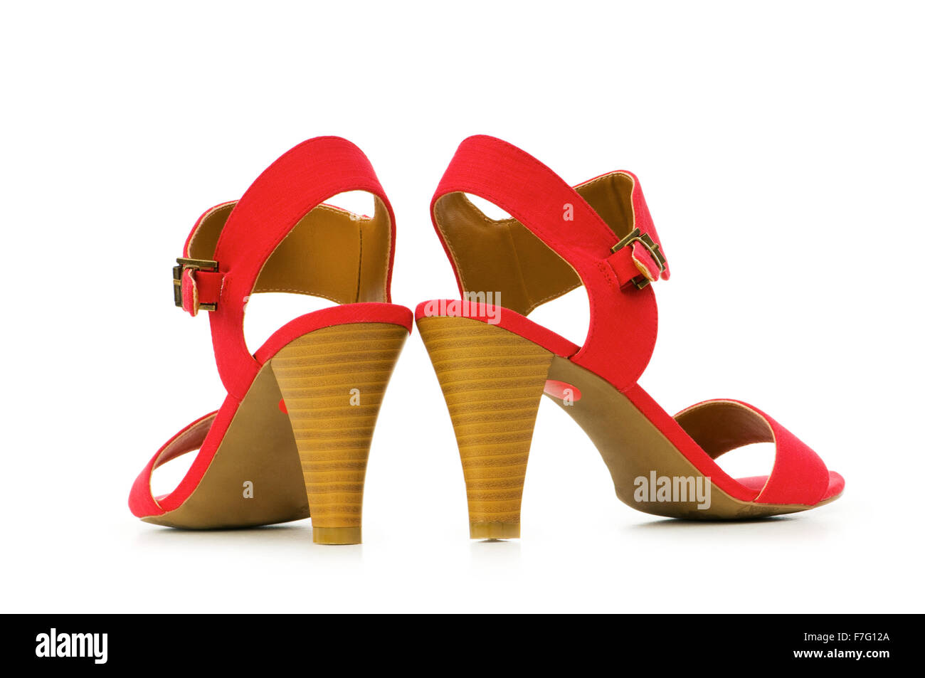 Woman shoes isolated on the white background Stock Photo - Alamy