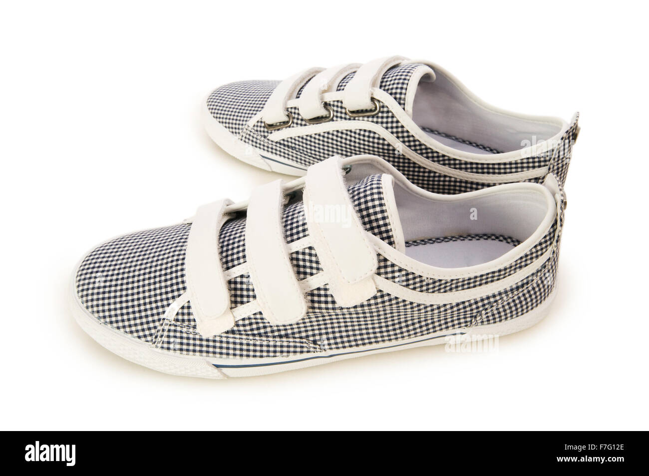 Sporty shoes isolated on the white background Stock Photo - Alamy