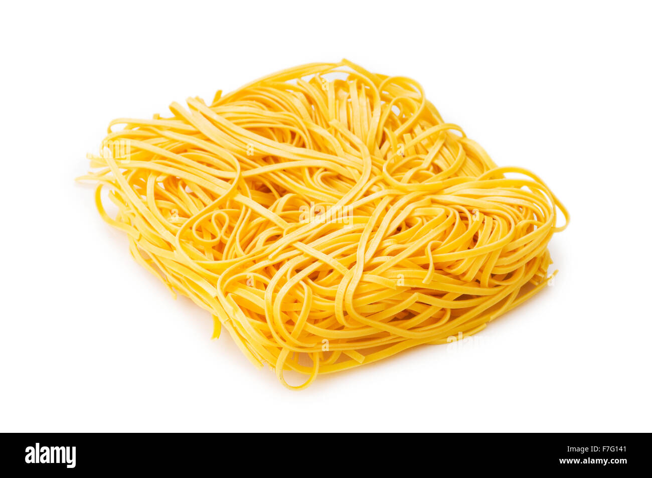 Stack of spaghetti isolated on the white Stock Photo - Alamy