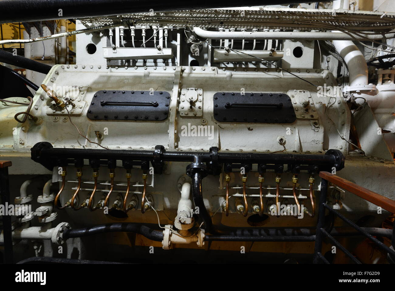 The engine room of the Queen Mary Liner Stock Photo - Alamy