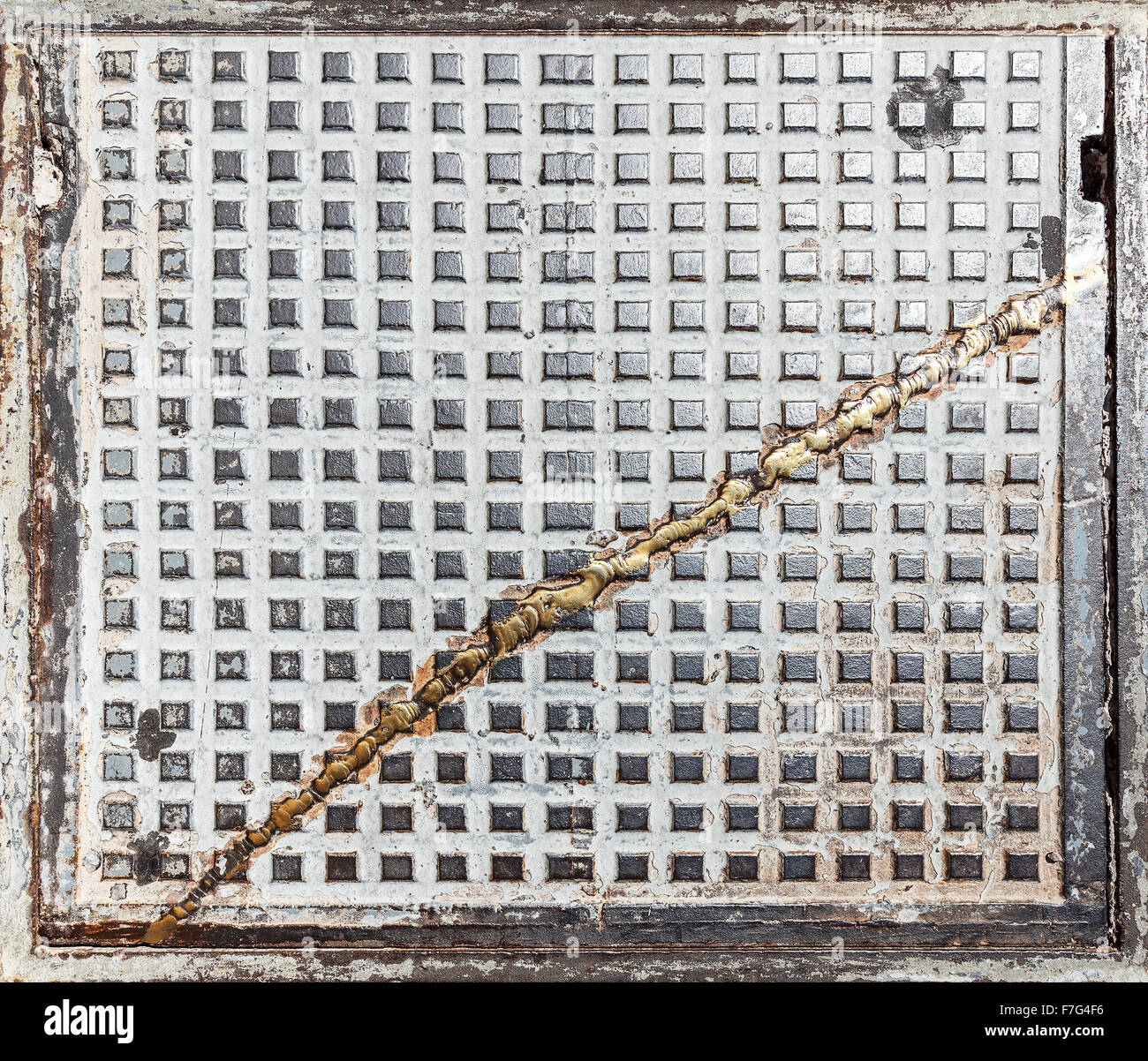 Grunge industrial background or texture made of old hatch Stock Photo ...