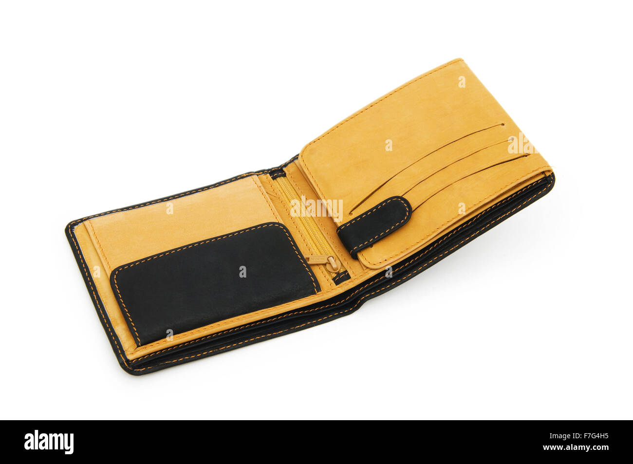 Wallet isolated on the white background Stock Photo - Alamy
