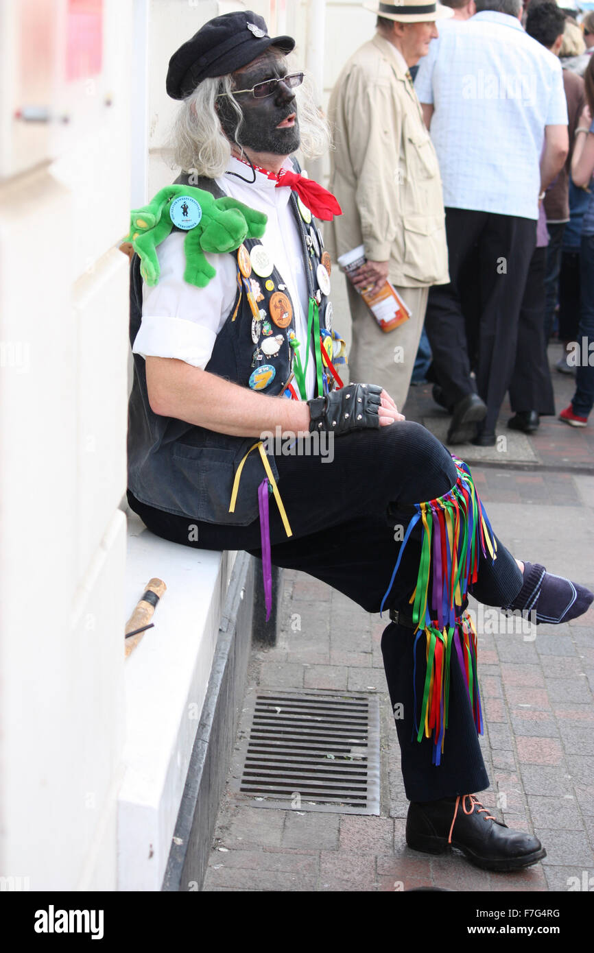 Man in character at Rochester Sweeps Festival and Parade, Kent Stock ...