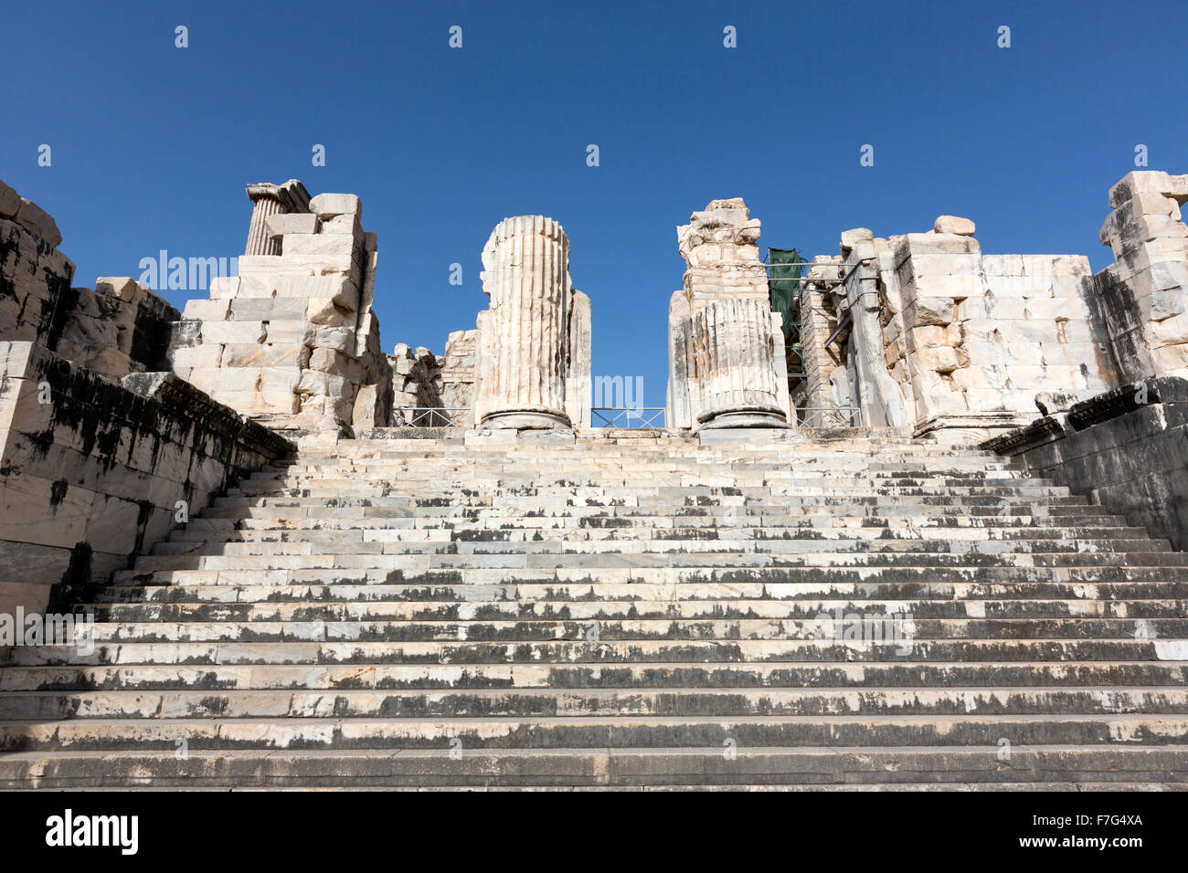 Inner Courtyard and the Adyton Steps in Temple of Apollo, Didyma, an ...