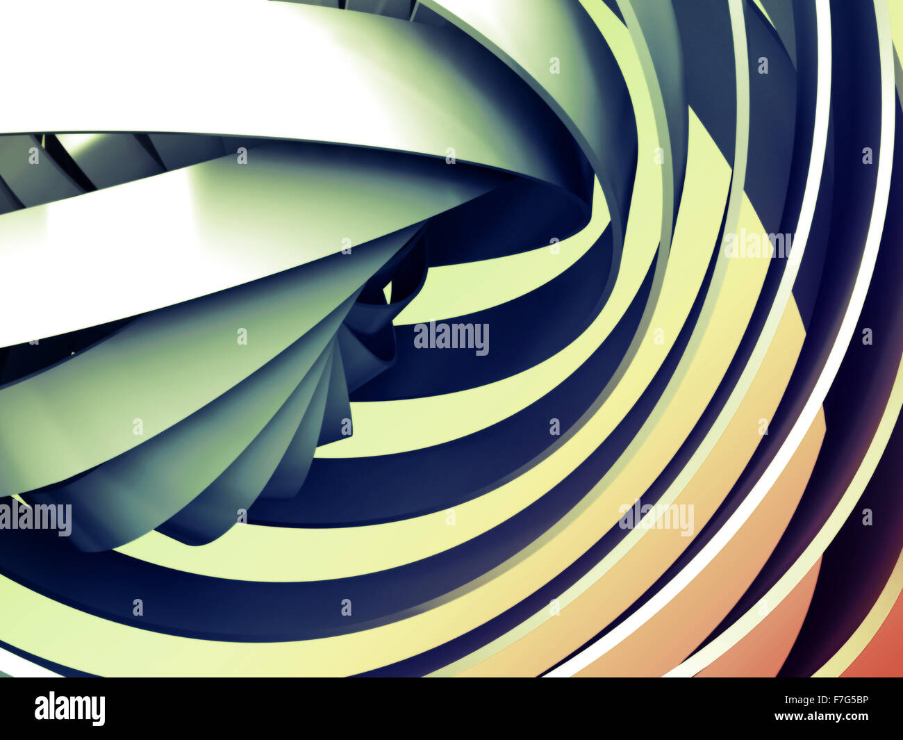 Abstract colorful digital background with 3d spiral structures Stock ...