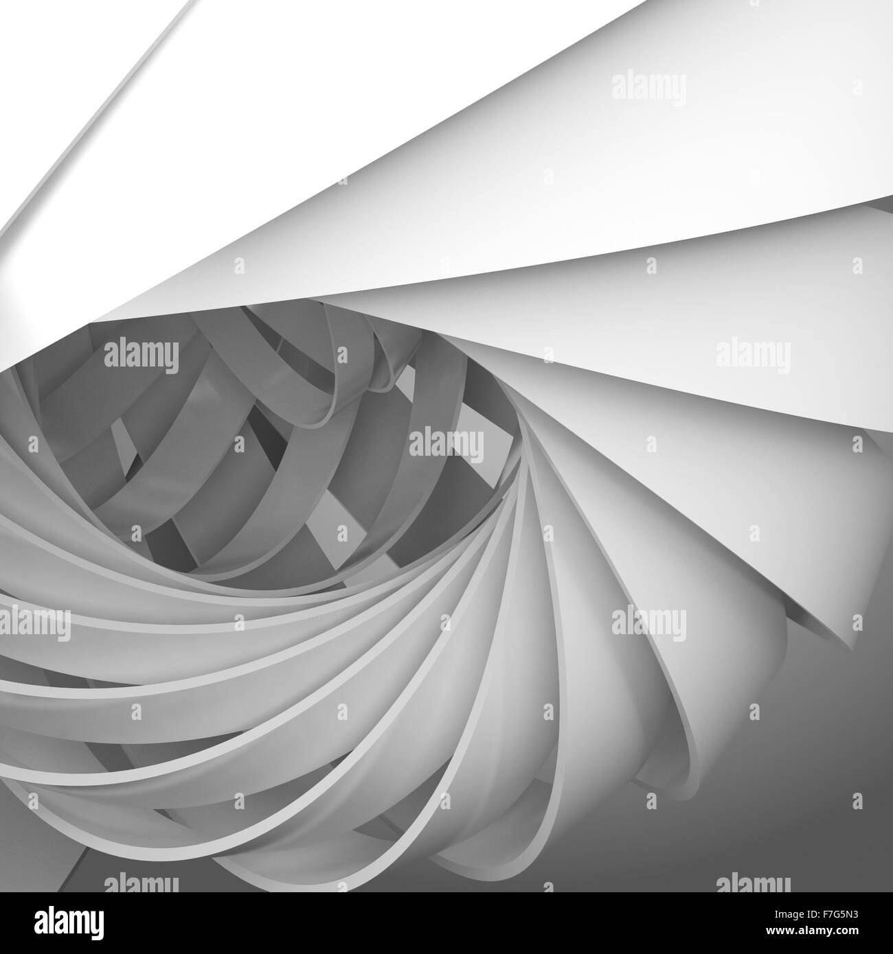 Abstract square digital background with 3d spiral structure Stock Photo ...