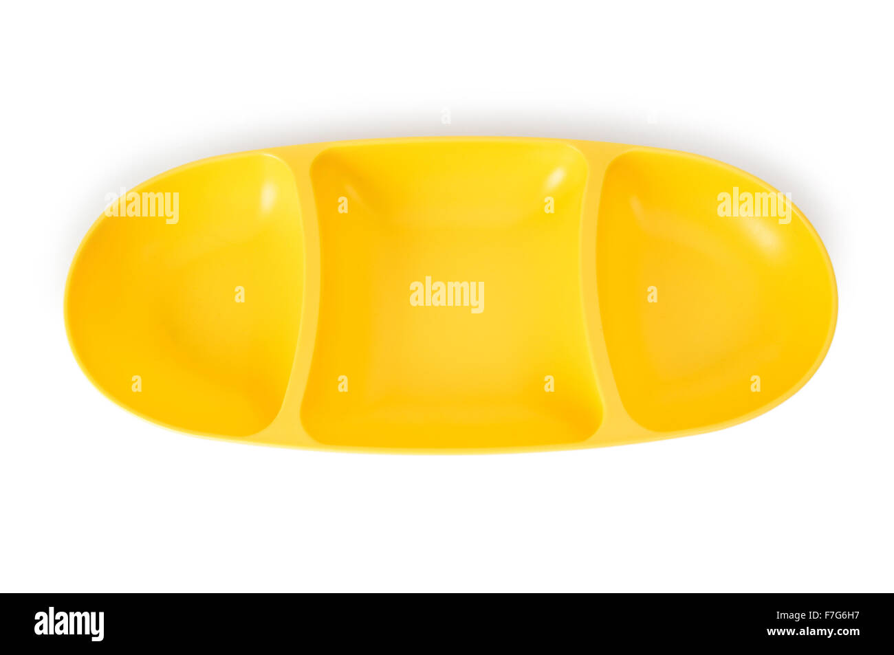 Multi sectional plate isolated on the white background Stock Photo - Alamy