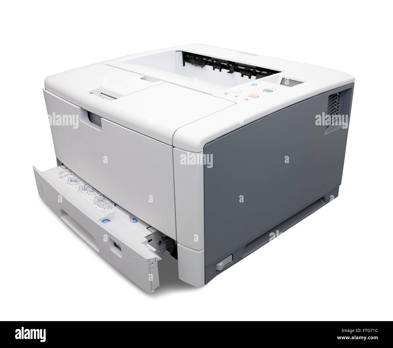 Laser printer. Isolated on white with clipping path Stock Photo - Alamy