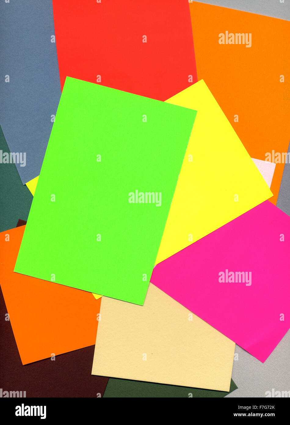 Multy colored paper background. Different weights and colors of ...