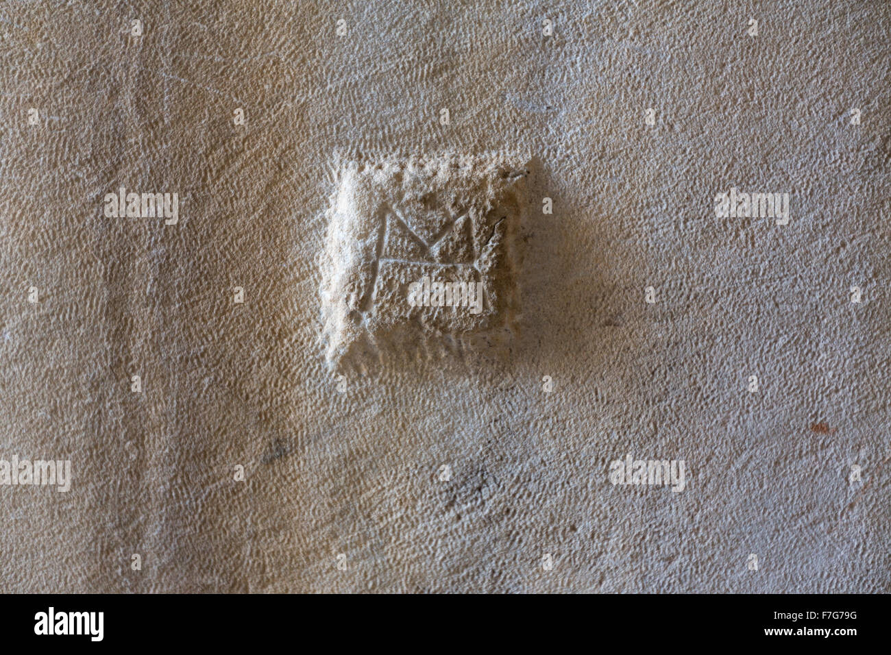 Masons' mark in Didyma, an ancient Greek sanctuary Stock Photo - Alamy
