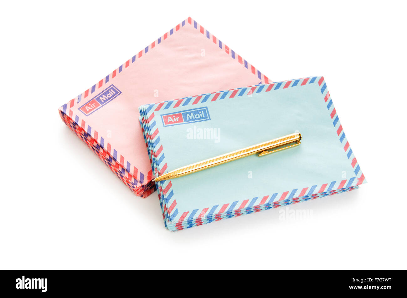 Mail concept with many envelopes on the table Stock Photo - Alamy