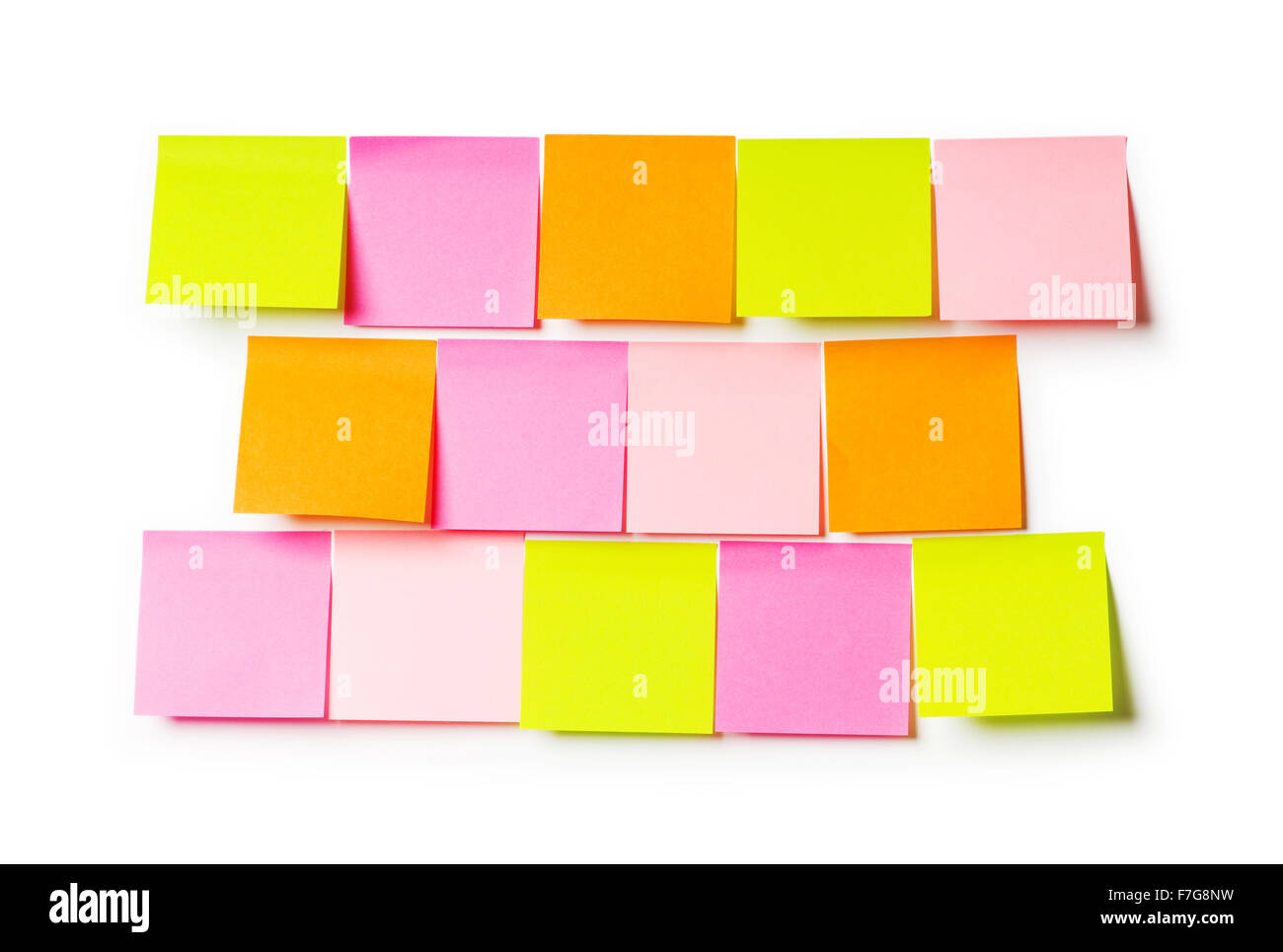 Reminder notes isolated on the white background Stock Photo - Alamy
