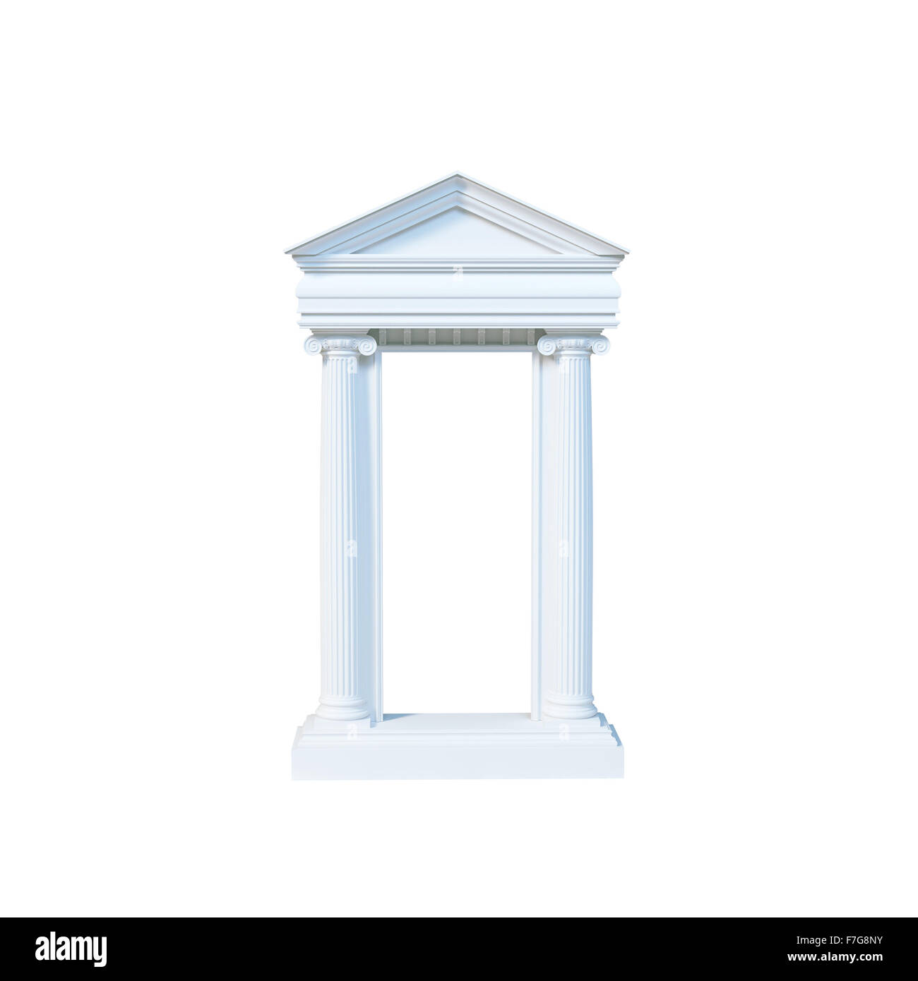 Ionic old pillars Cut Out Stock Images & Pictures - Alamy