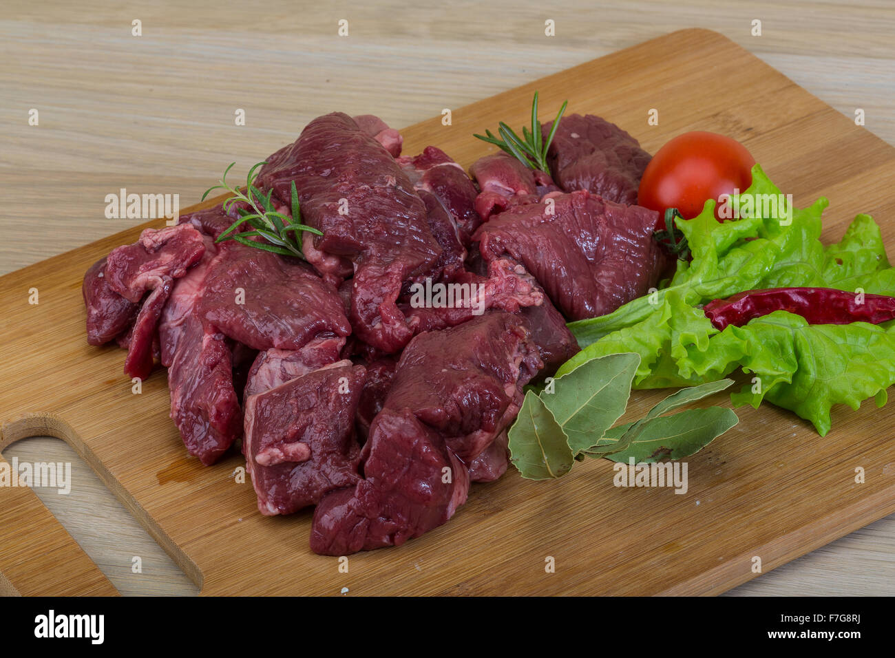Raw wild venison meat - ready for cooking Stock Photo - Alamy