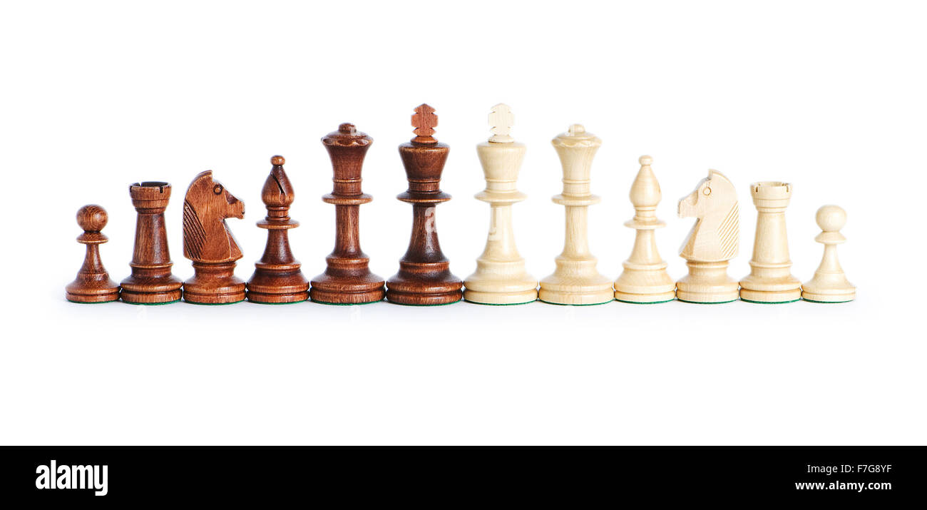Chess figure isolated on the white background Stock Photo - Alamy