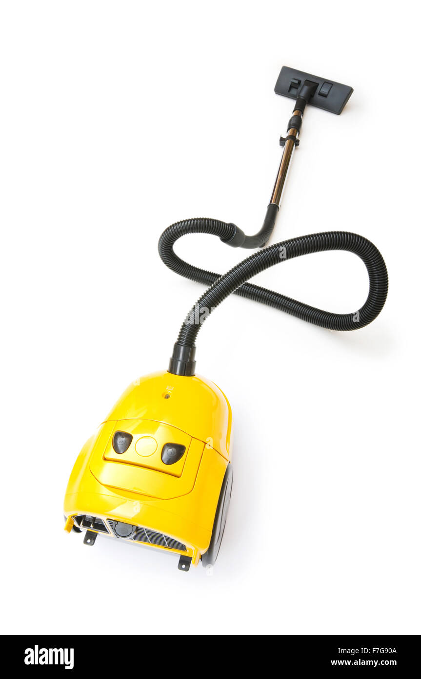 Vacuum cleaner isolated on the white background Stock Photo - Alamy