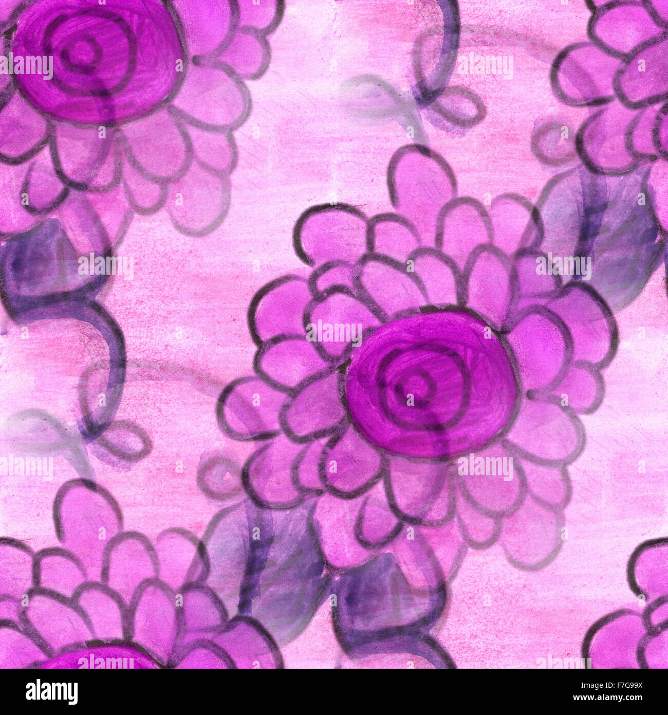 flower pattern texture watercolor handmade seamless texture pink for ...
