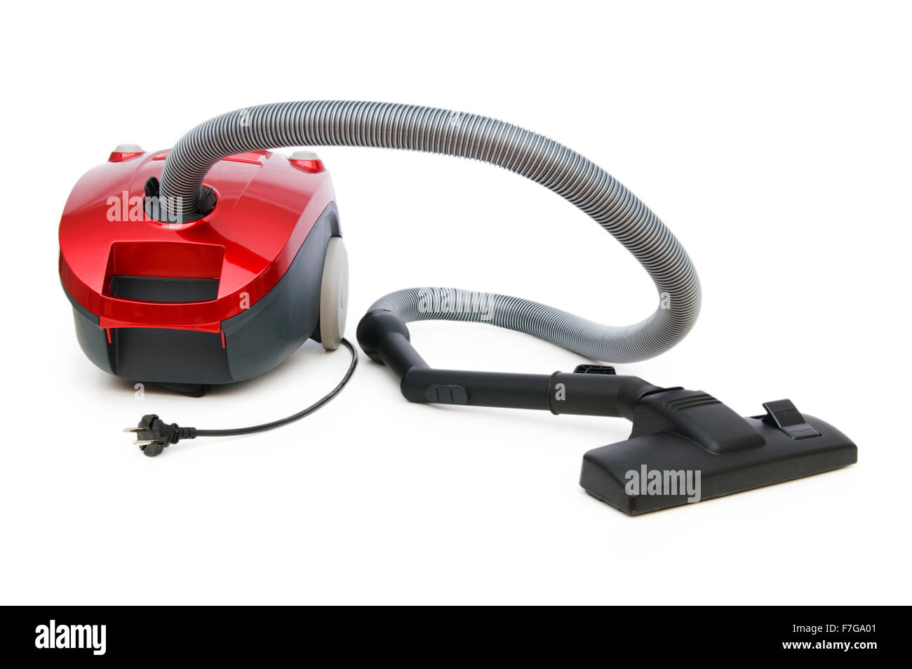 Vacuum cleaner isolated on the white background Stock Photo - Alamy