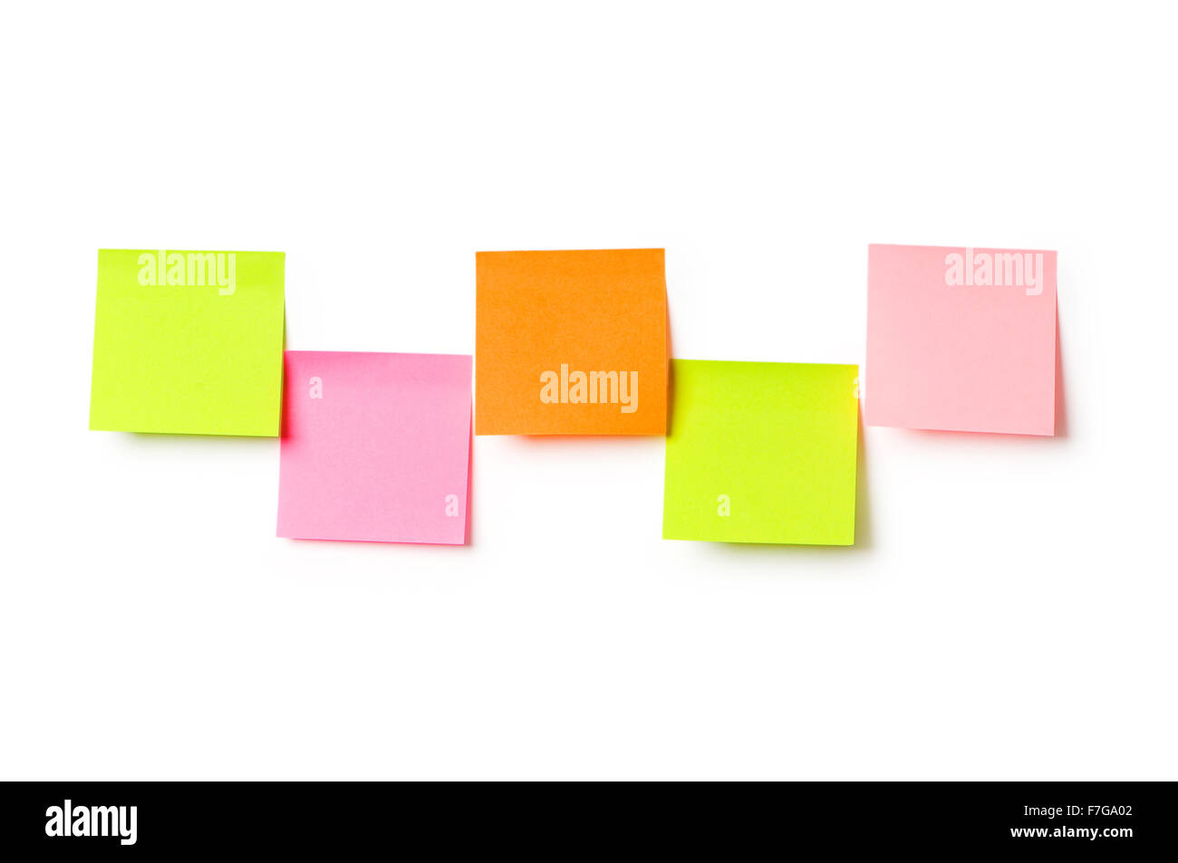 Reminder notes isolated on the white background Stock Photo - Alamy