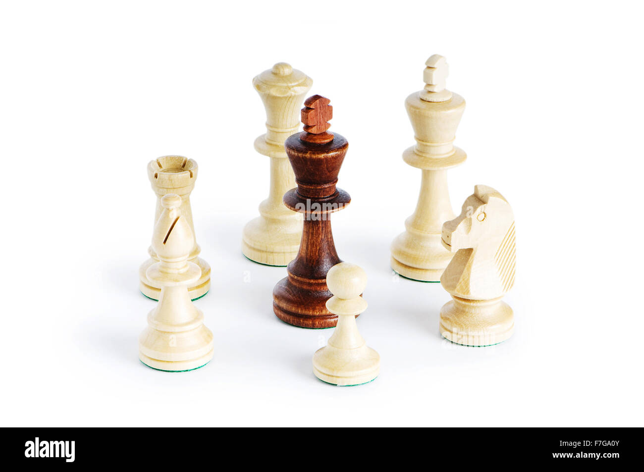 Chess figure isolated on the white background Stock Photo - Alamy