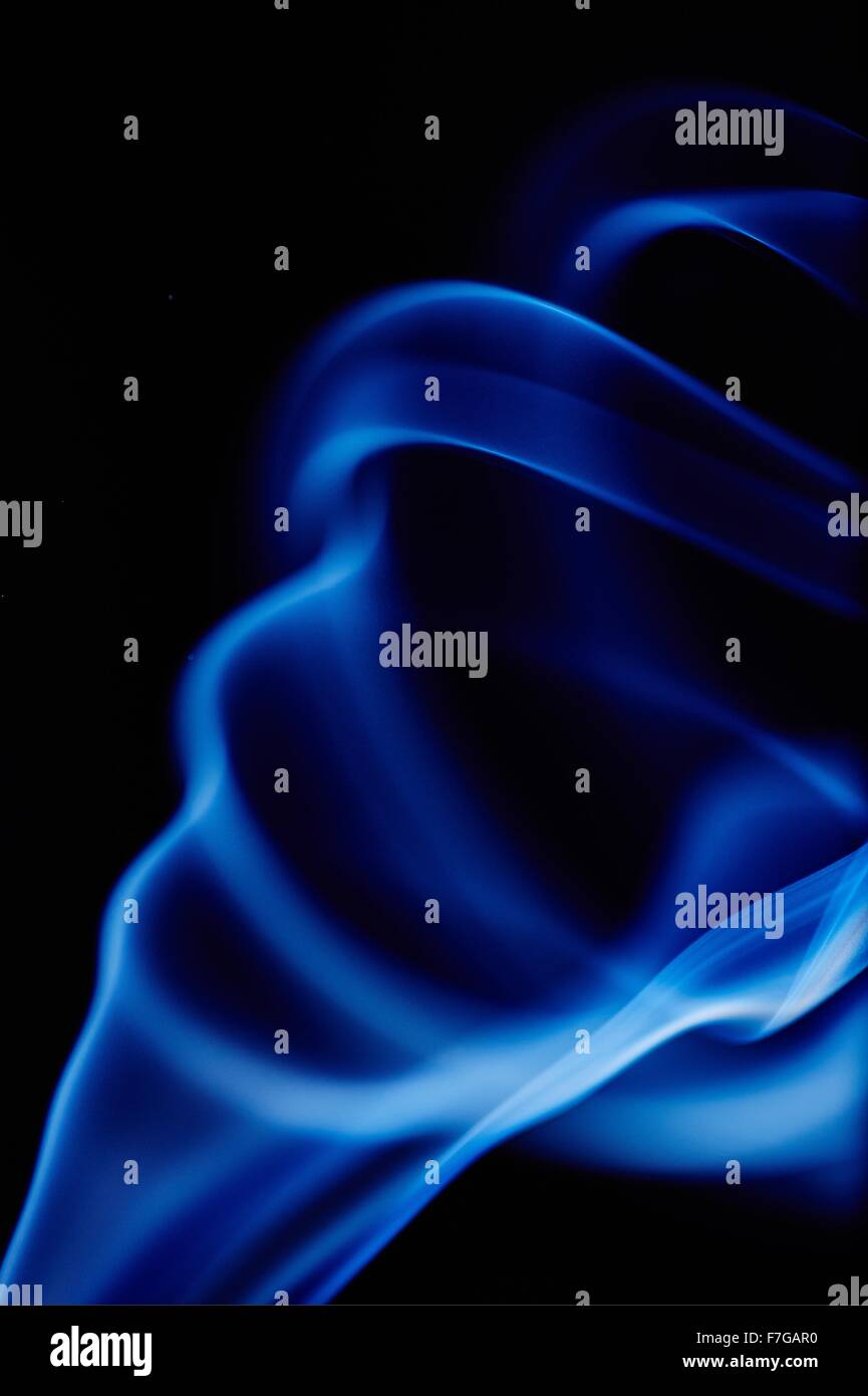 A studio photo of a insense candle smoke Stock Photo - Alamy