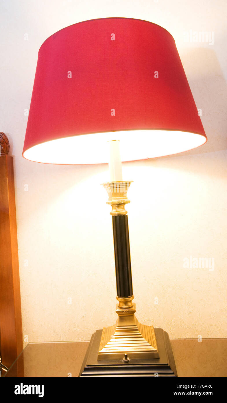 Room interior - Light stand on the table Stock Photo - Alamy