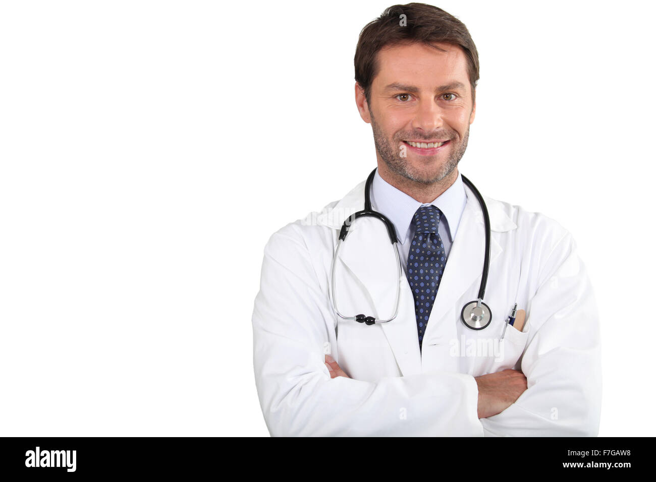 Doctor with stethoscope Stock Photo - Alamy