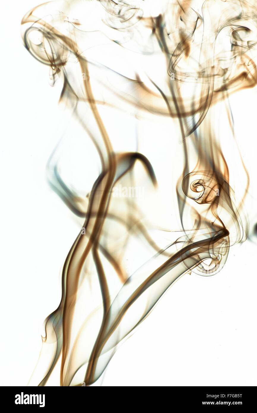 A studio photo of a insense candle smoke Stock Photo - Alamy