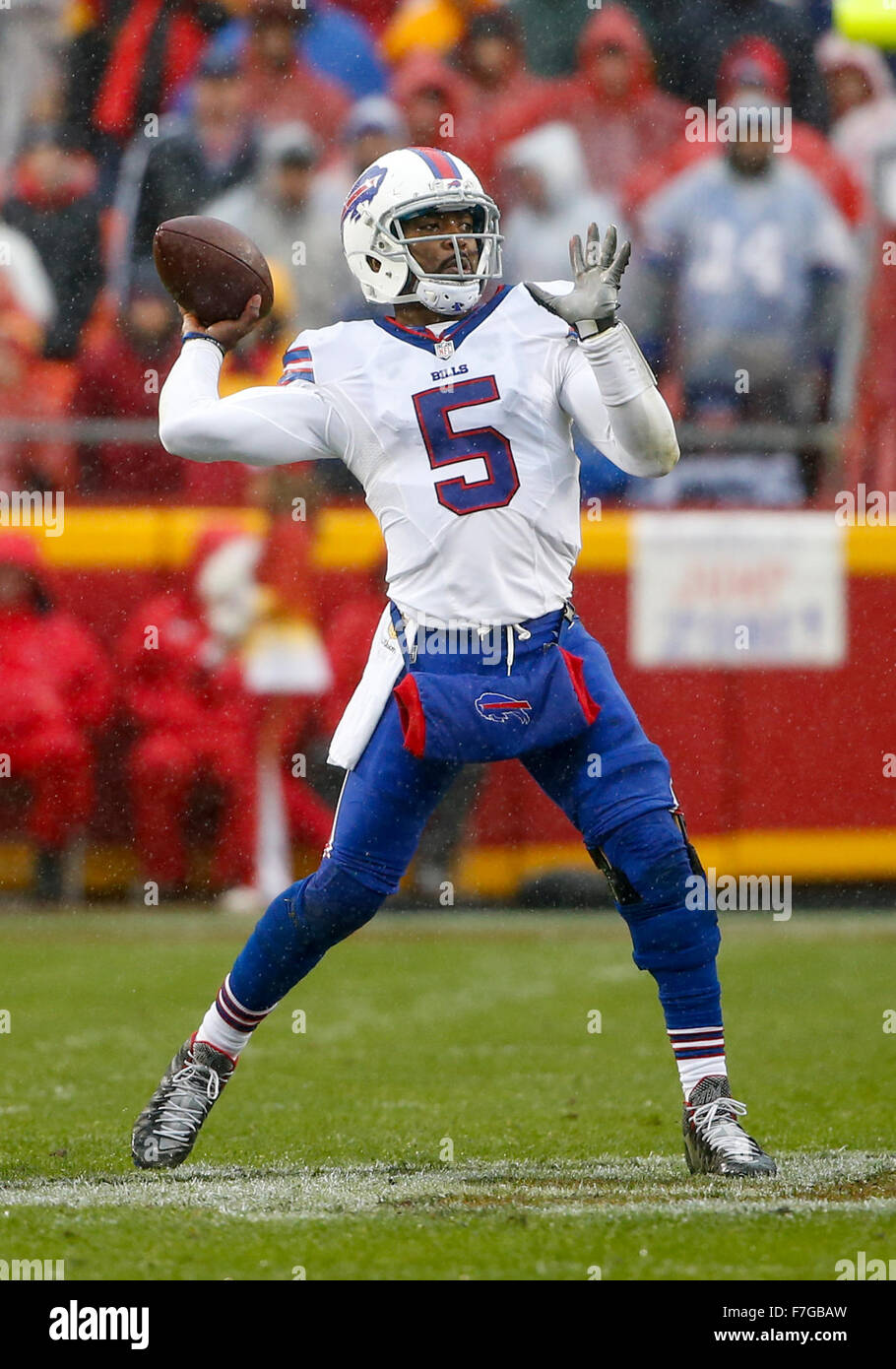 Kansas City, MO, USA. 29th Nov, 2015. Buffalo Bills quarterback Tyrod ...
