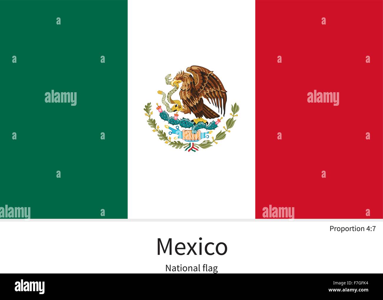 Flag of mexico Stock Vector Images - Alamy