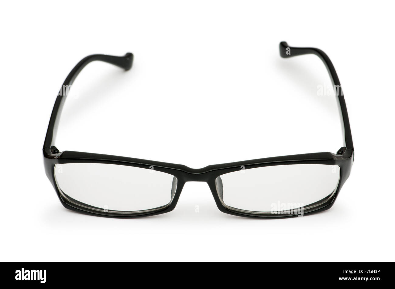 Reading optical glasses isolated on the white Stock Photo - Alamy