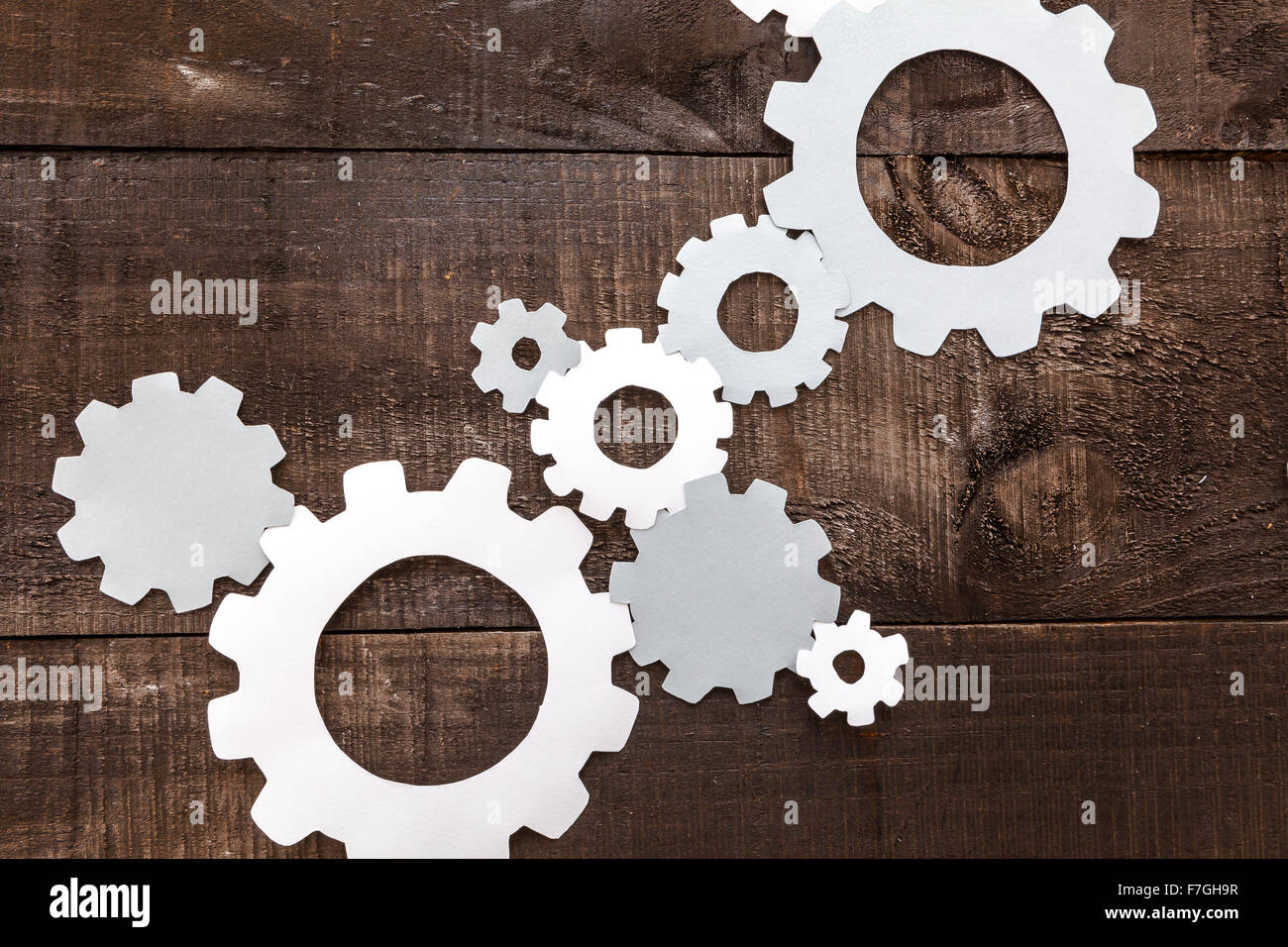 Photo illustration showing the business concept of engineering applied ...