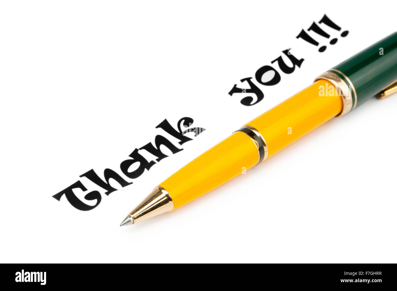 Fountain pen ink thank you hi-res stock photography and images - Alamy