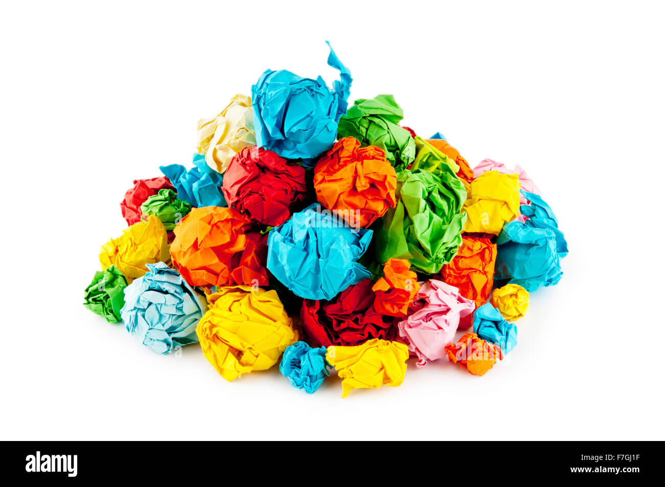 Recylcing concept with lots of color paper Stock Photo - Alamy