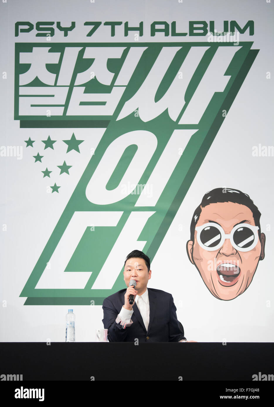 Psy, Nov 30, 2015 : South Korean singer Psy attends a press conference ...