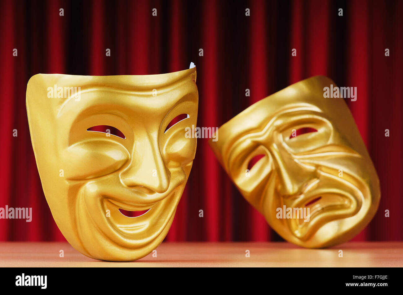 Masks with the theatre concept Stock Photo - Alamy