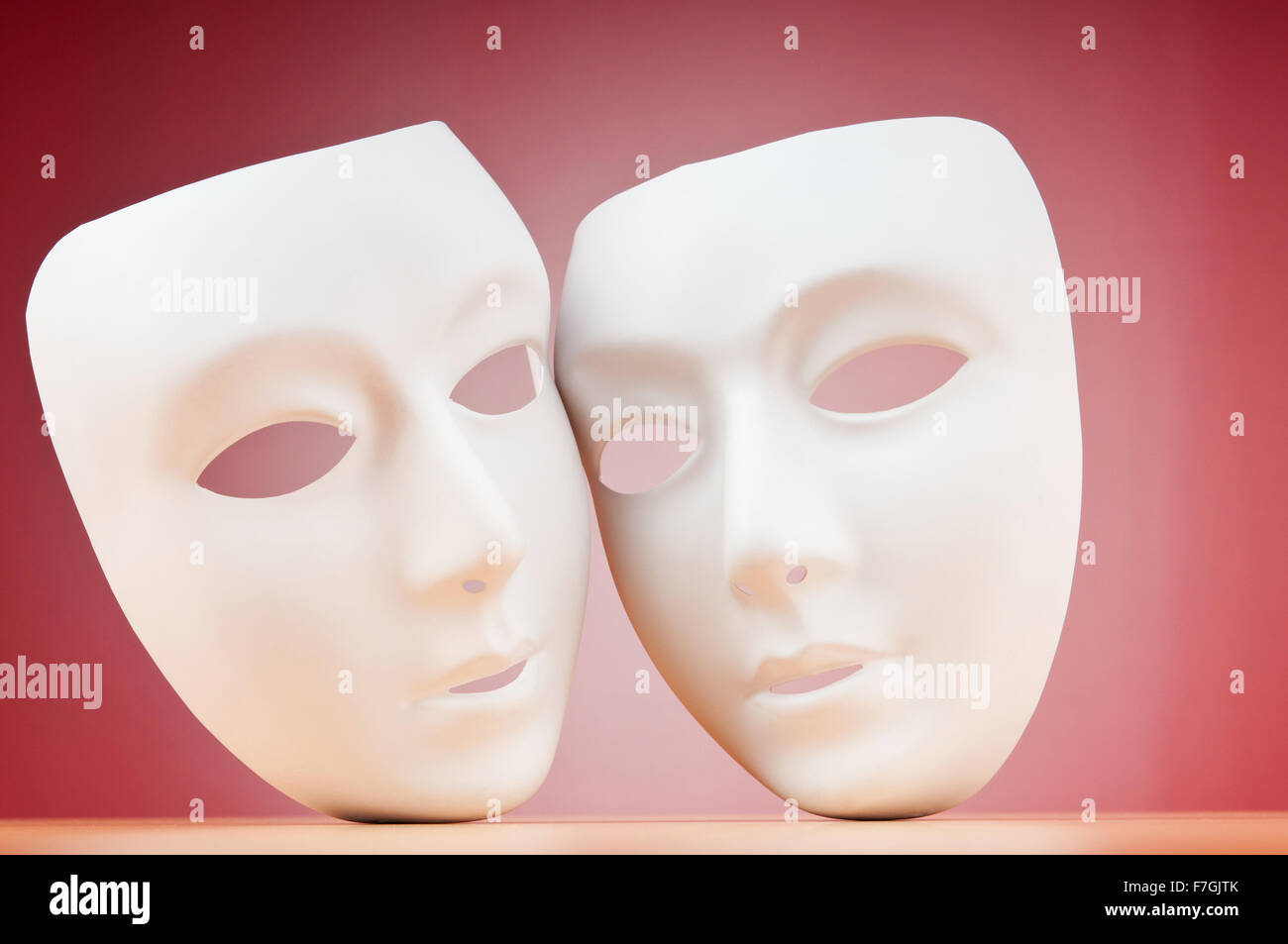 Masks with theatre concept Stock Photo - Alamy